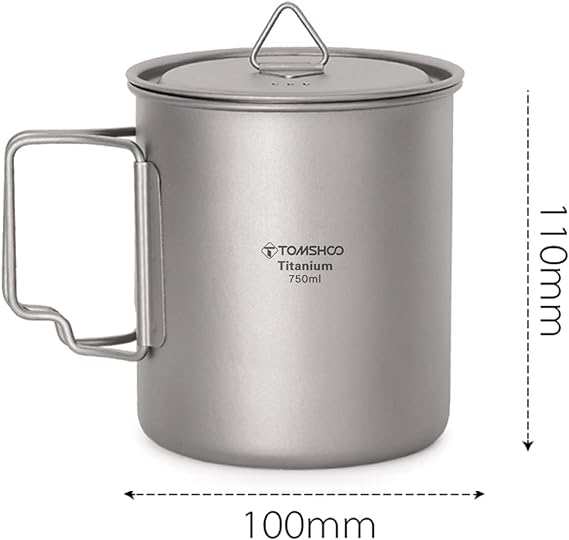 Camping Titanium Mug Titanium Pot – TOMSHOO
